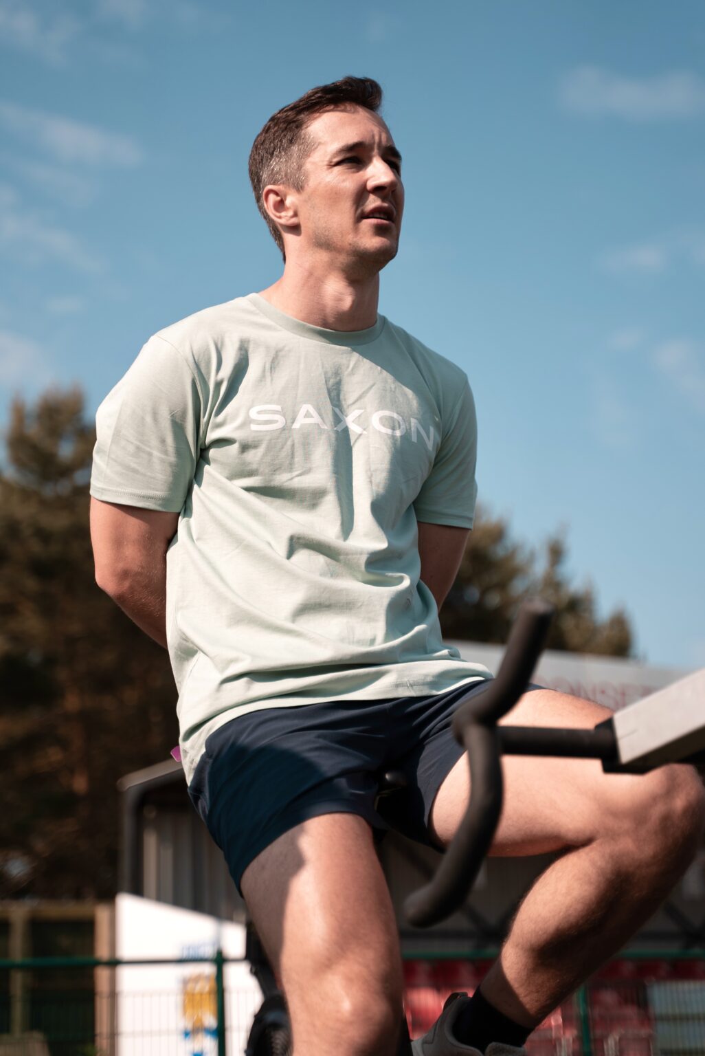 SAXON Tee - Sage Green | SAXON FITNESS