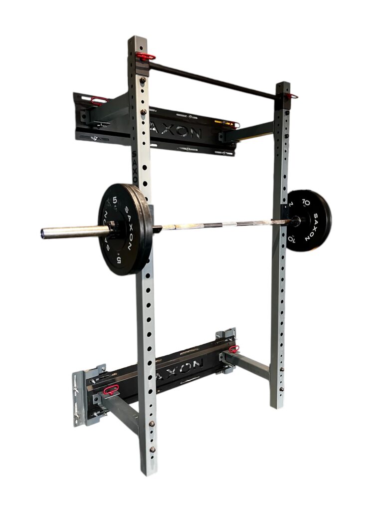 Wall Mounted Folding Squat Rack | SAXON FITNESS
